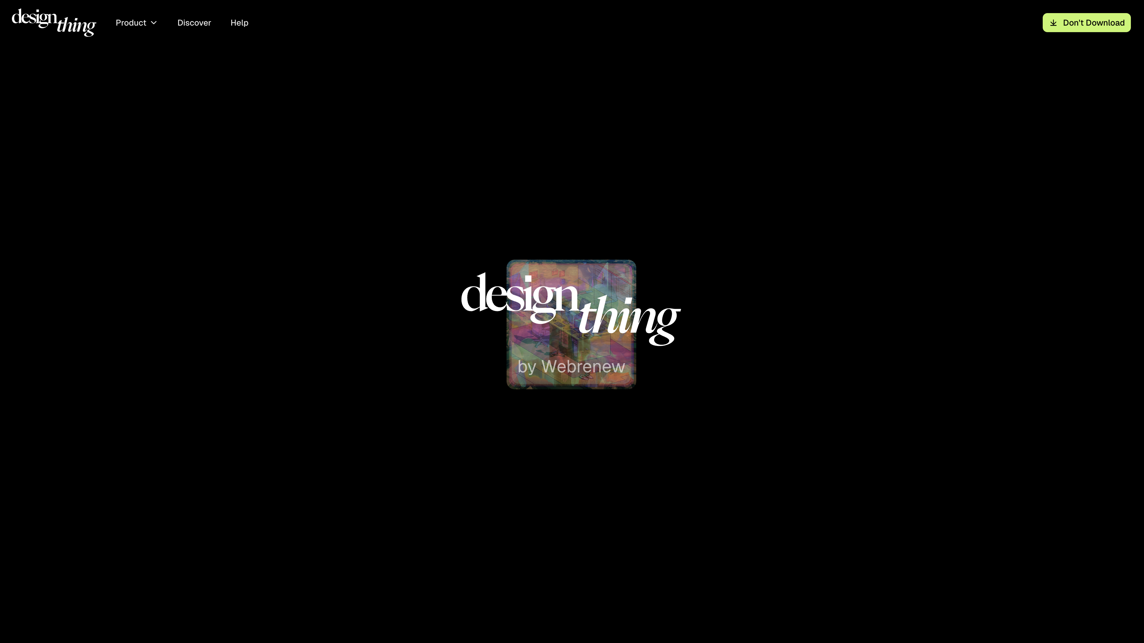 v0 - DesignThing - a hero for doomscrolling - v0 by Vercel